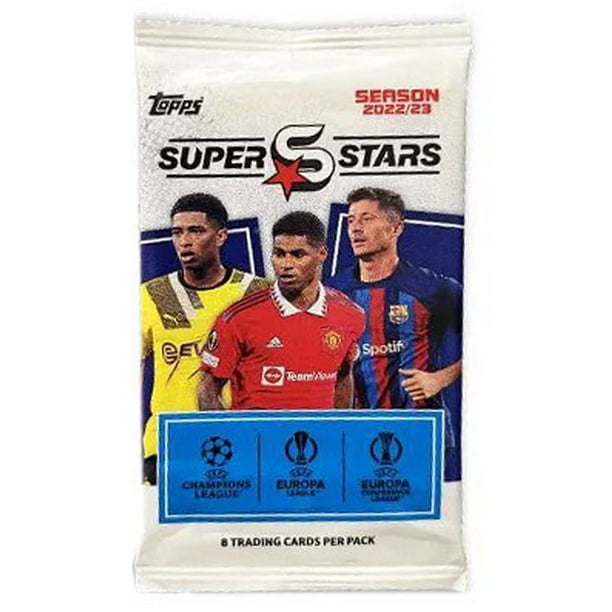 Topps 2023 UEFA Superstars Soccer Trading Card BLASTER Pack (8 Cards ...