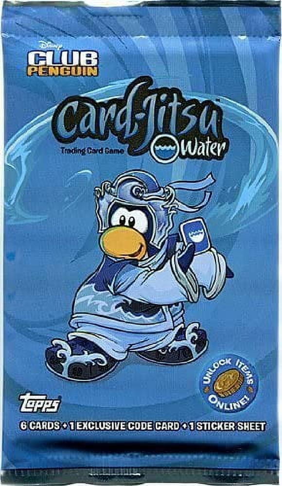 Topps Club Penguin Card-Jitsu Trading Card Game Water Series 4 Booster ...