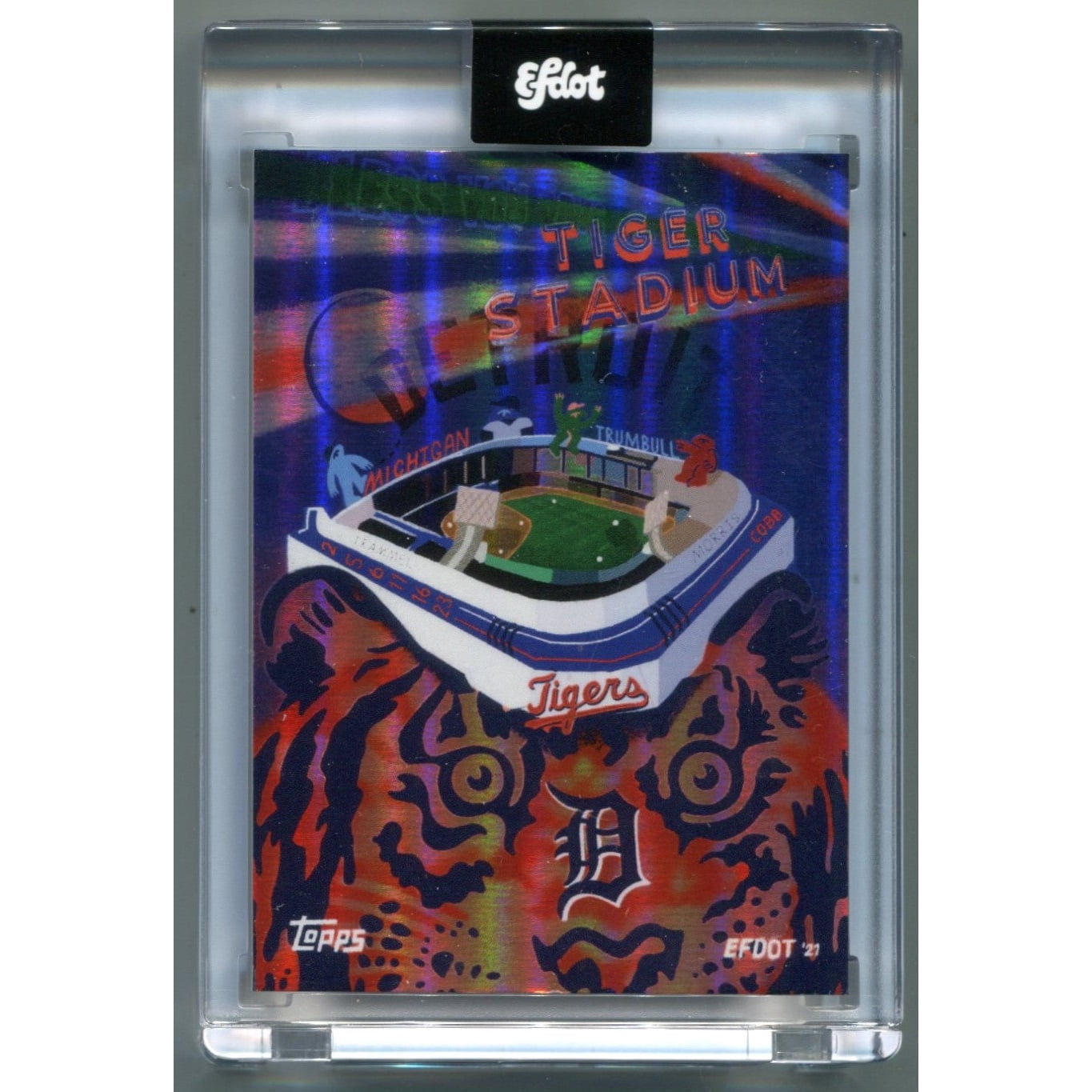 Topps Efdot 2021 Iconic Stadium Series 2 #7 Tigers Stadium Card 100/100 ...