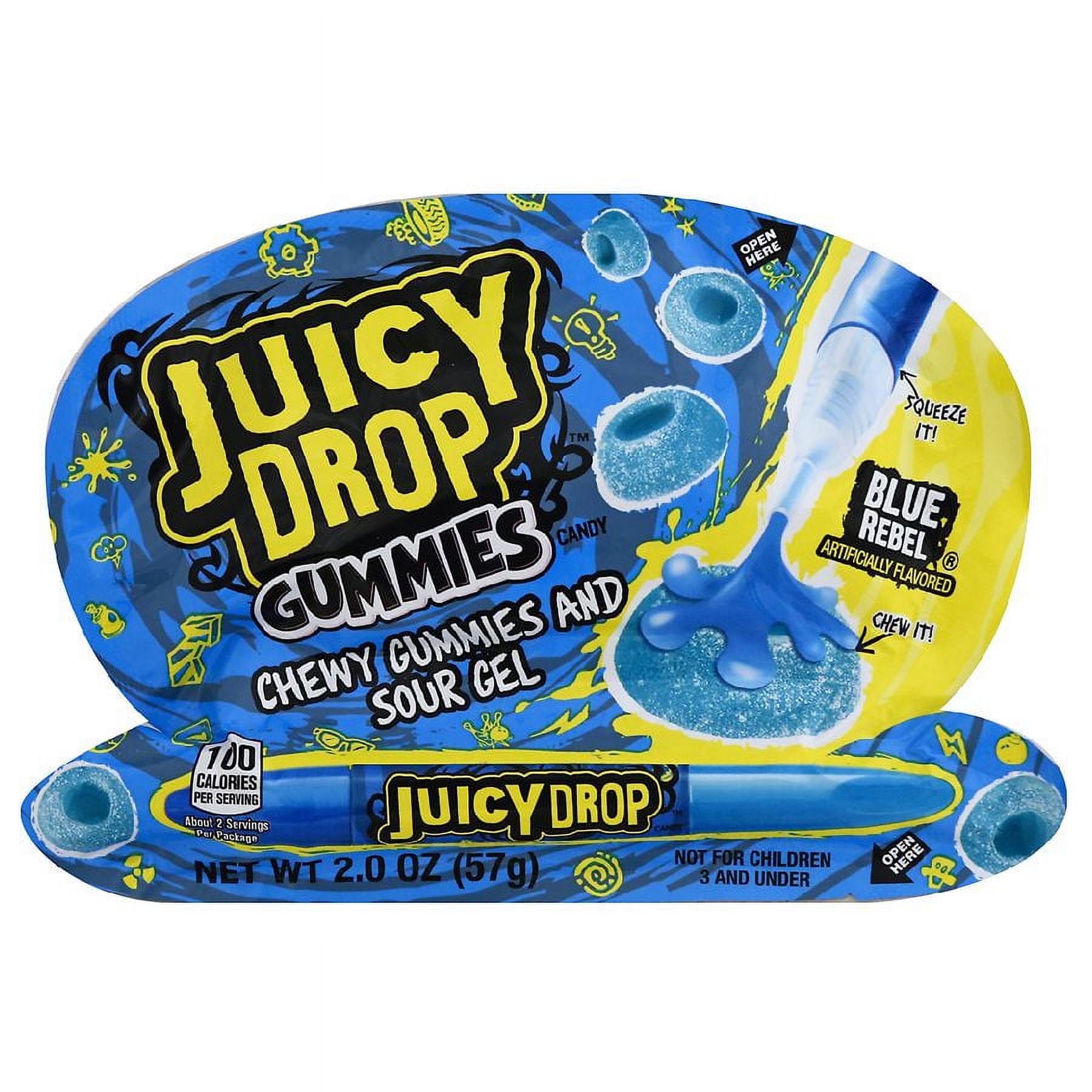 Topps Juicy Drop Gummies, Assorted Fruity Flavors, Sweet Gummies and ...