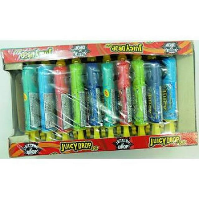 Topps, Juicy Drop Pop Sour Gel Candy, Count 21 (92 oz) - Sugar Candy ...