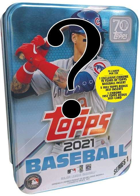 Topps MLB 2021 Series 1 Baseball Trading Card Tin Set - Random Athlete ...