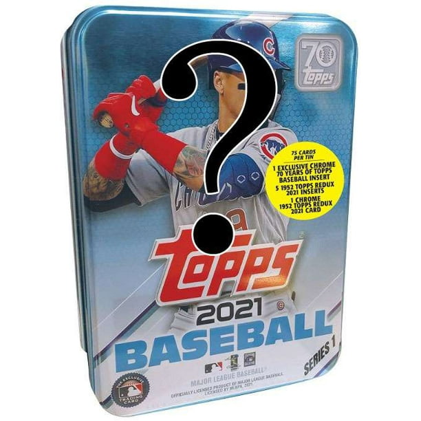 Topps MLB 2021 Series 1 Baseball Trading Card Tin Set - Random Athlete ...