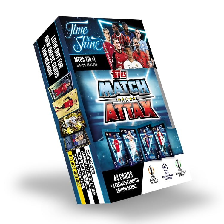 Topps Match Attax 24/25 - Mega Tin 'Time to Shine' - Tin 1 - contains ...