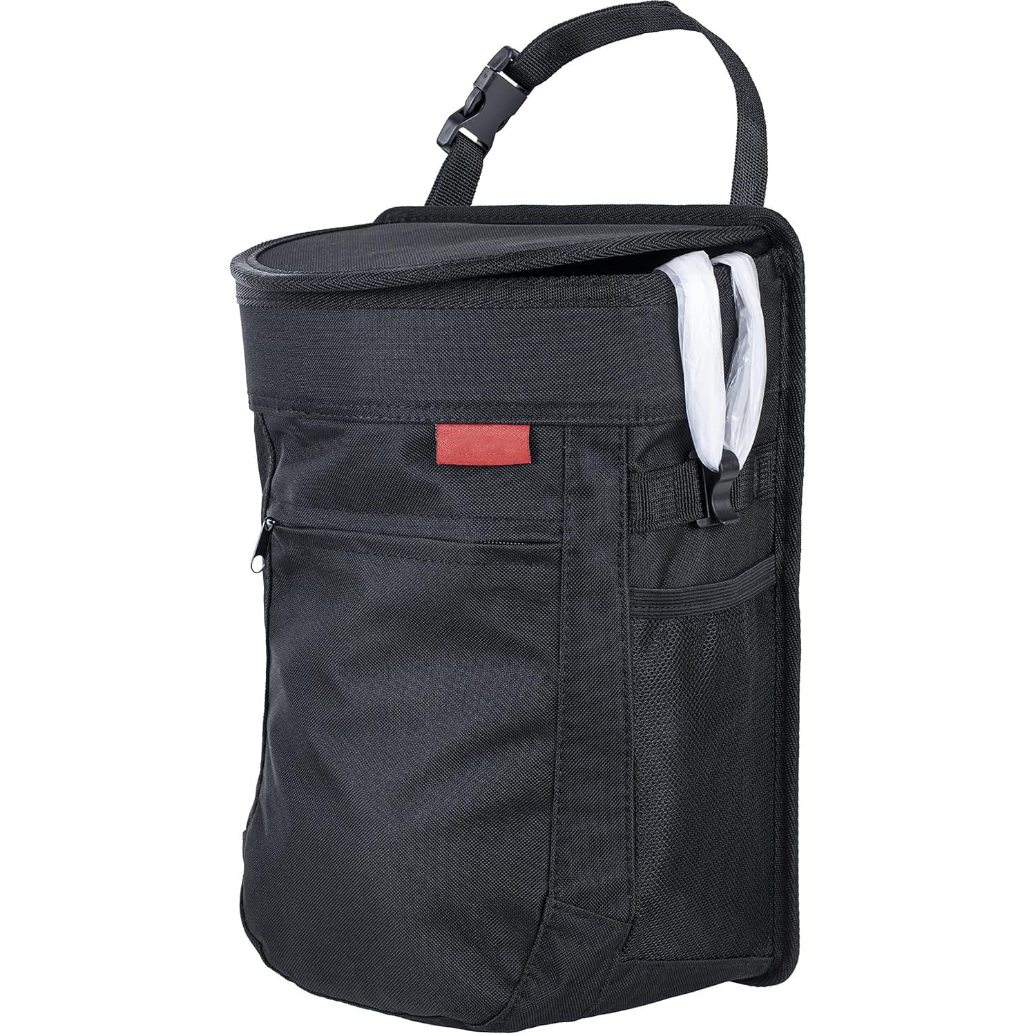 Topreu Spill-Proof Car Trash Can 2.5 Gallon - Easy-to-Clean Hanging ...