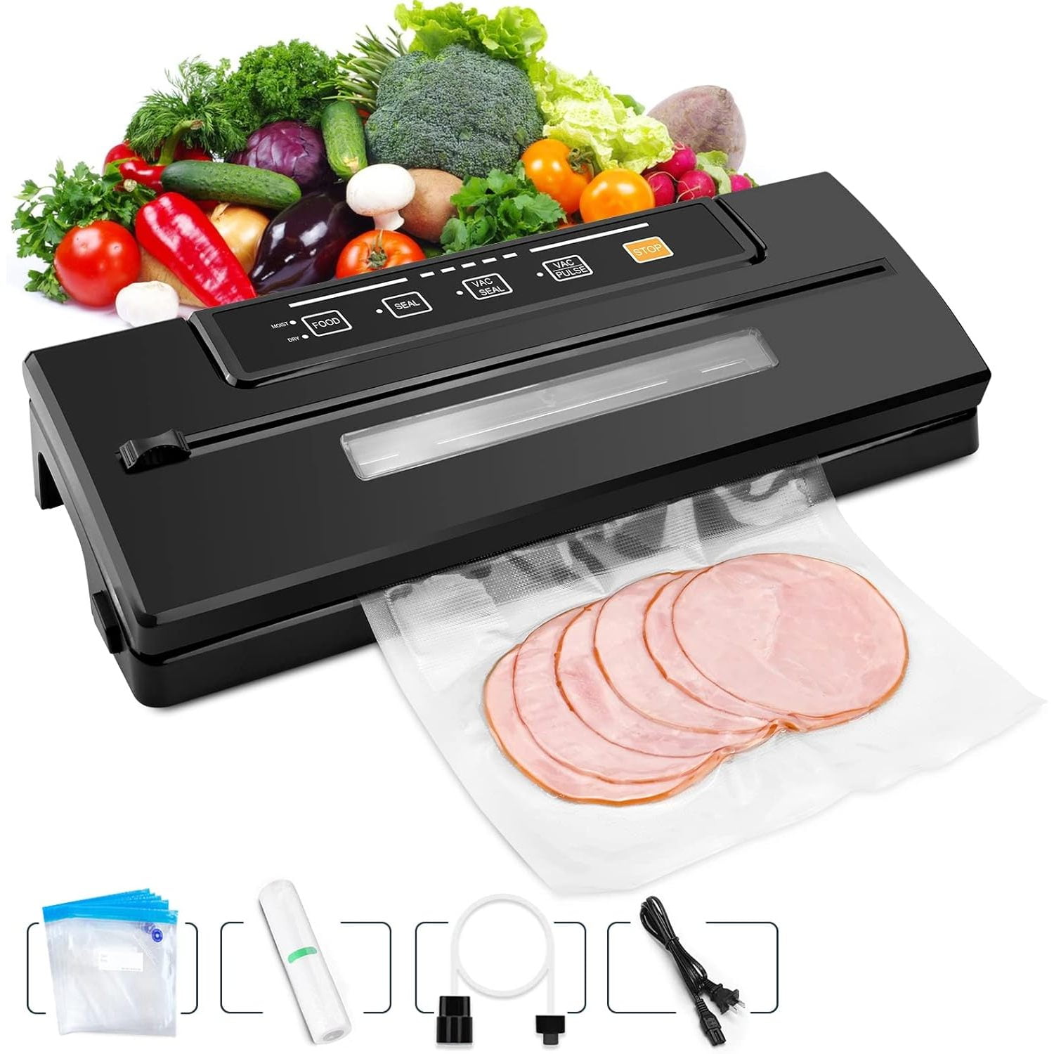 Toprime Vacuum Food Sealer Machine, 80kPa Powerful Sealing System ...