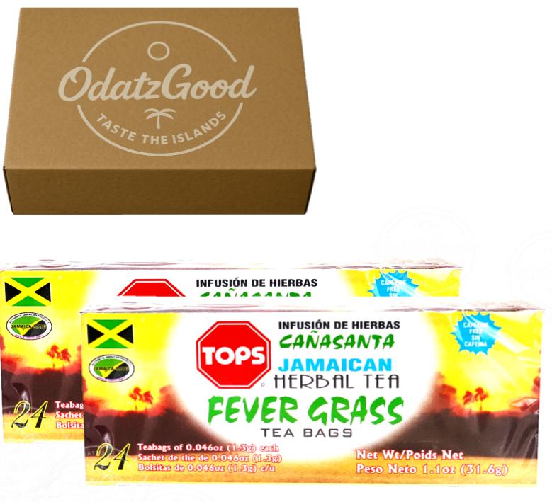 Tops Fever Lemon Grass 24Tea Bags (31.6g) 2-Pack – Product of Jamaica ...