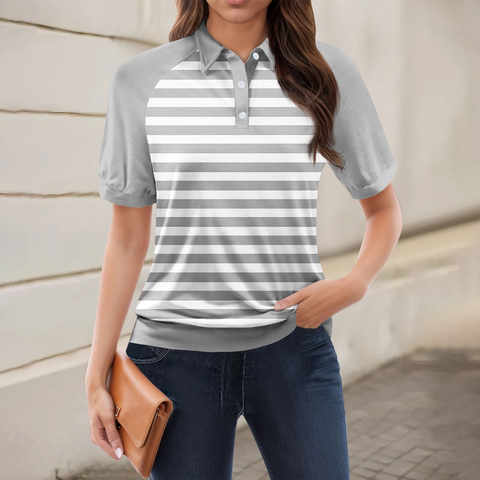 Tops For Women Reinforced sutures of biodegradable and recyclable Women ...