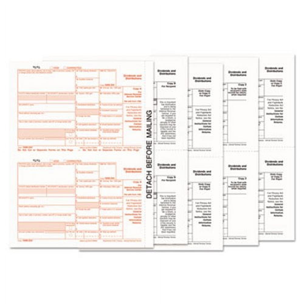 Tops IRS Approved Tax Form, 5 1/2 x 8, Four-Part Carbonless, 75 Forms ...