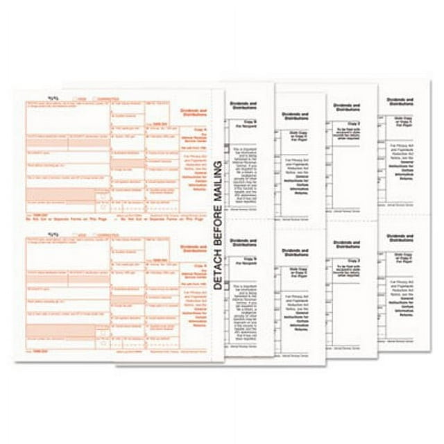Tops IRS Approved Tax Form, 5 1/2 x 8, Four-Part Carbonless, 75 Forms ...