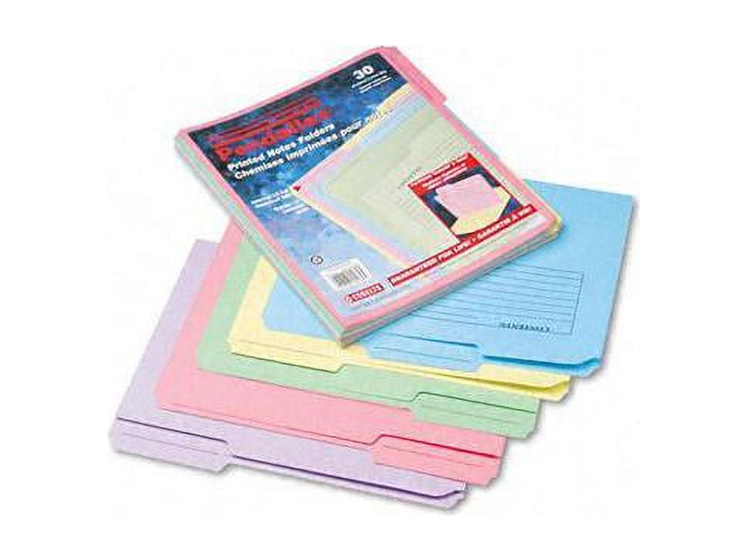 Pendaflex Tops 45269 Preprinted Notes Folders, 1/3 Cut, Top Tab, Letter ...