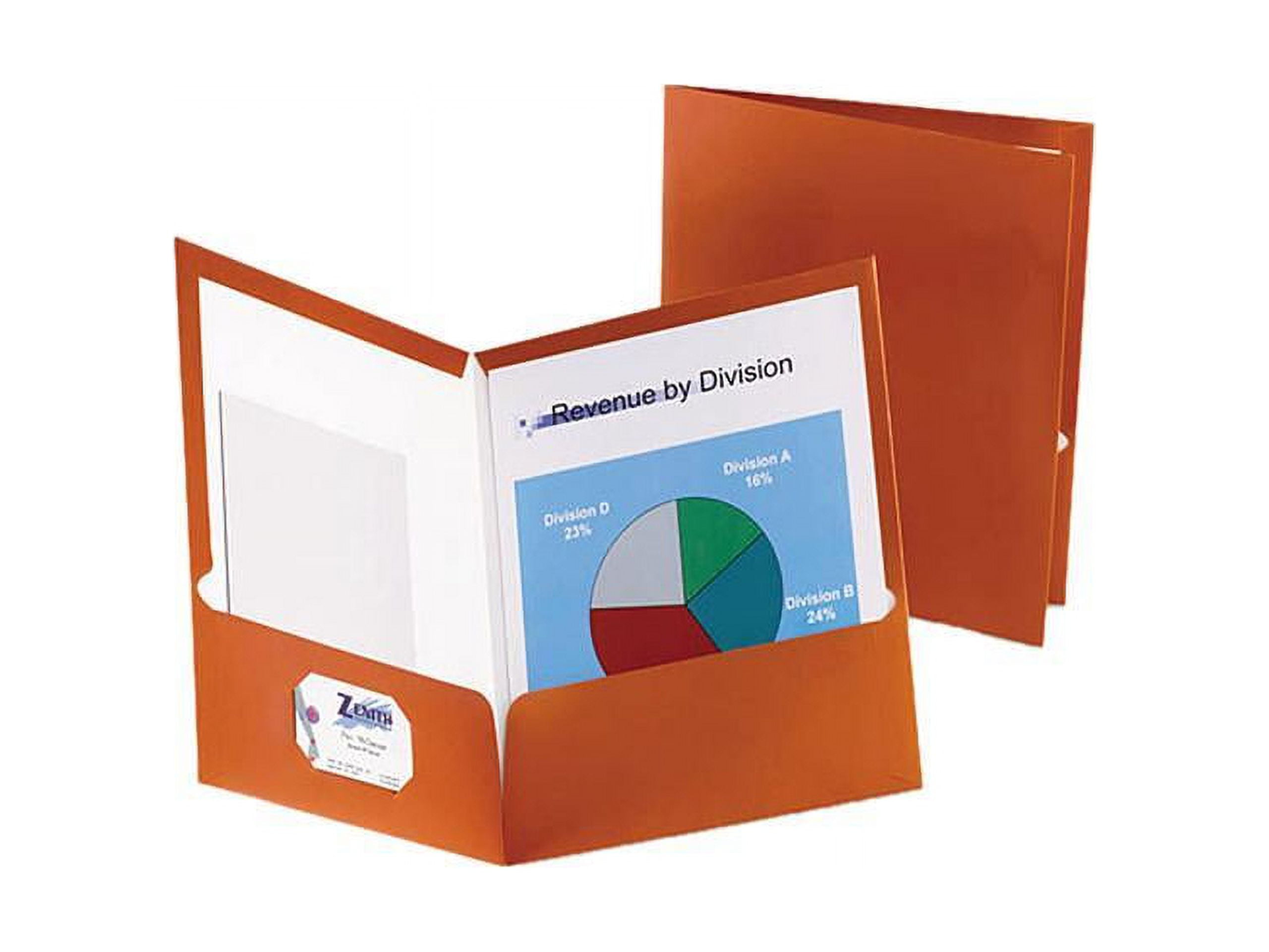 Tops Pendaflex 5049580 Two-Pocket Laminated Paper Folder, 150-Sheet ...