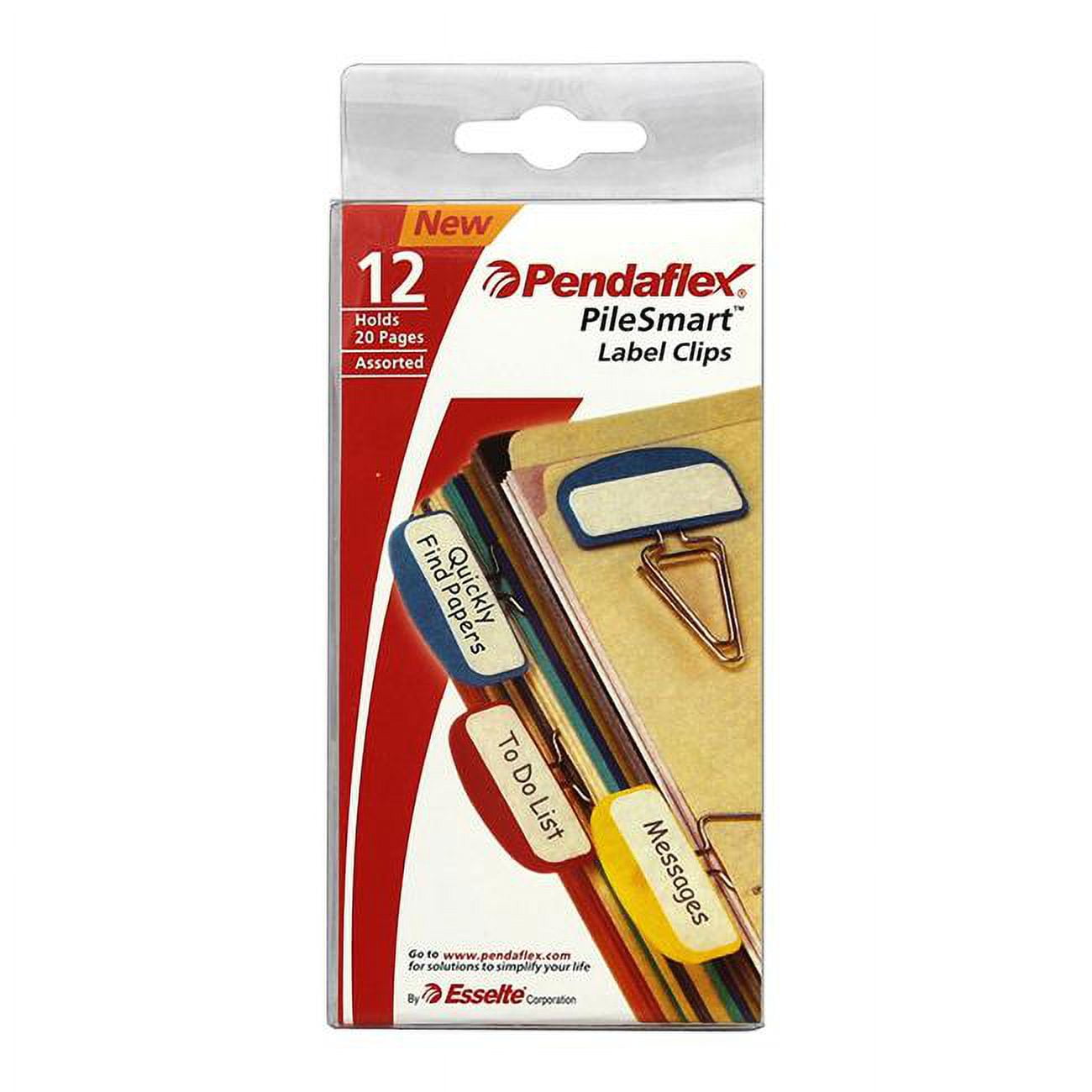 Tops Products ESS18651BN Pendaflex Pilesmart Label Clips Primary ...