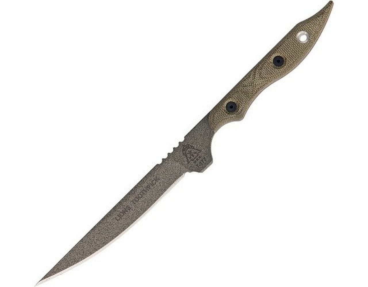 Tops TOOTH01 Lion's Toothpick Tactical Stone Fixed Blade Knife/Green ...
