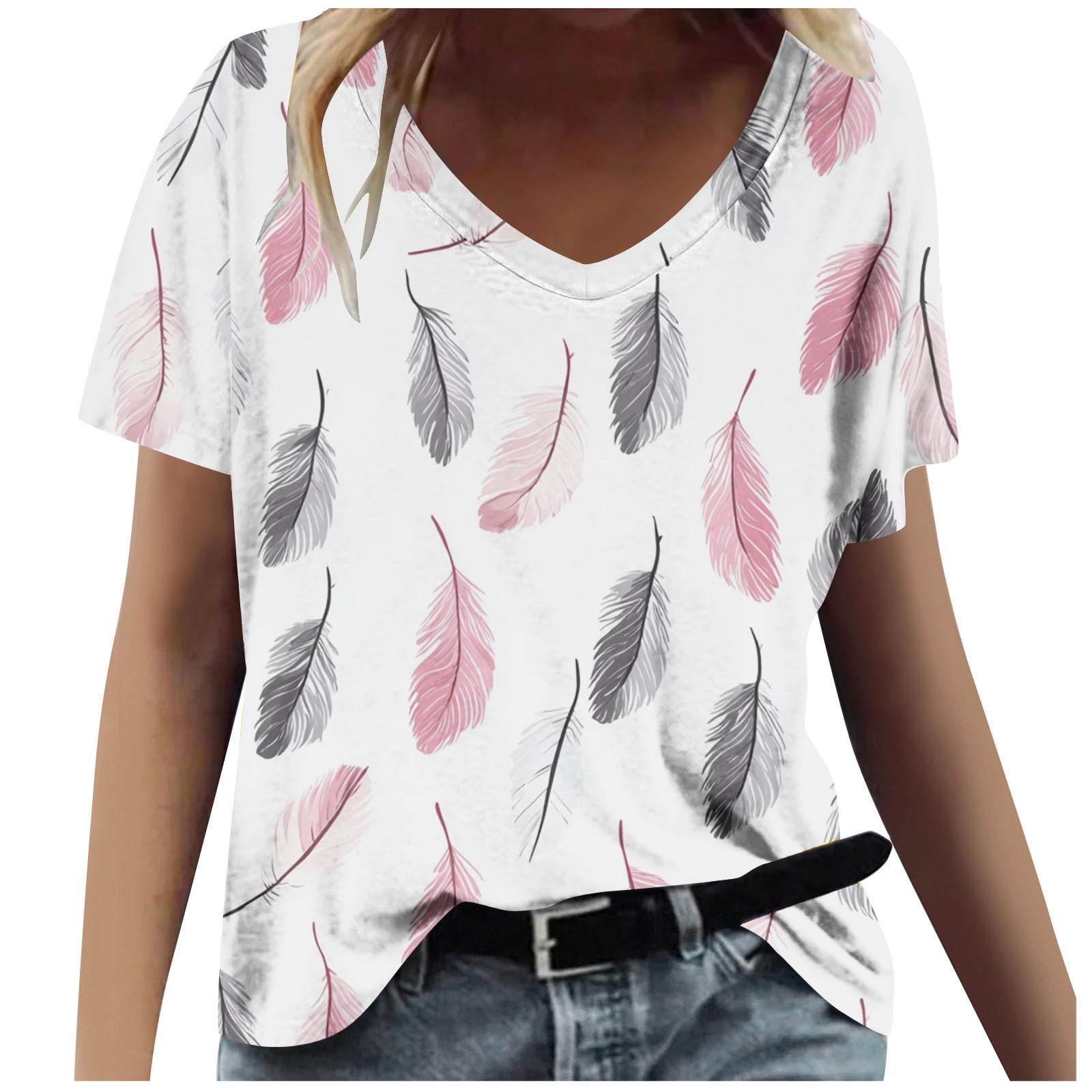 Going Out Blouse for Women Trendy Pink Crew Neck Tunic Tops Casual ...