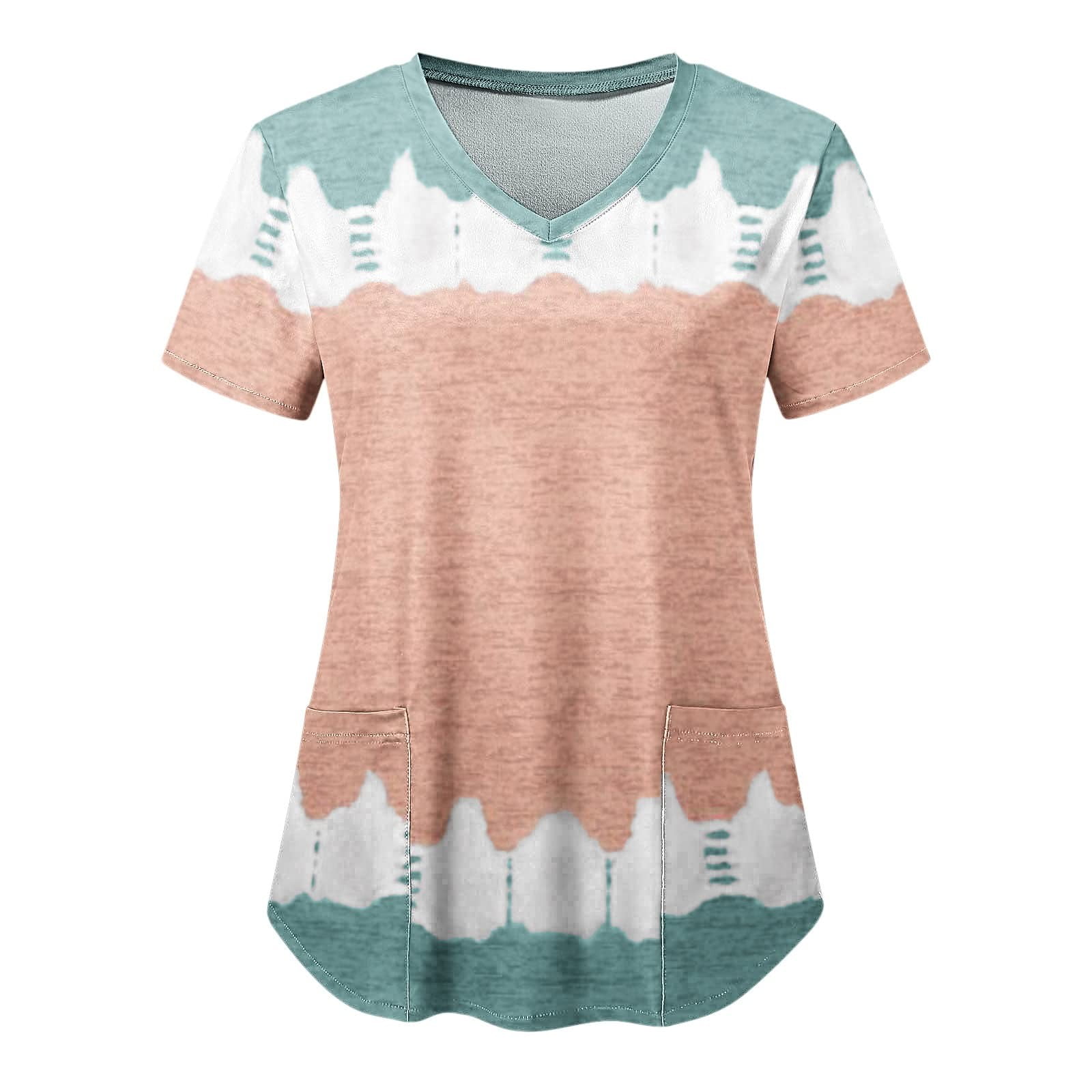 Tops for Women Trendy Viikei Womens Wear to Work Tops Plus Size Short ...