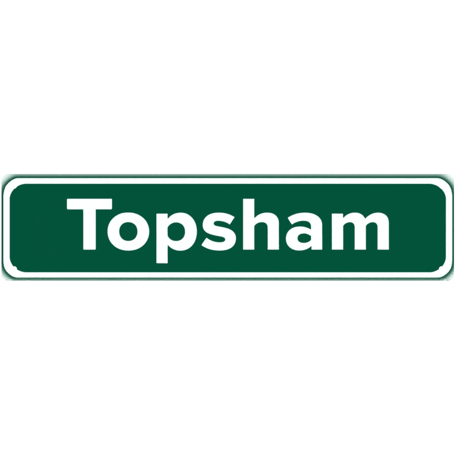 Topsham Vintage Tin Sign - 16x4 Inches - Ideal for Ranch, Man Cave ...