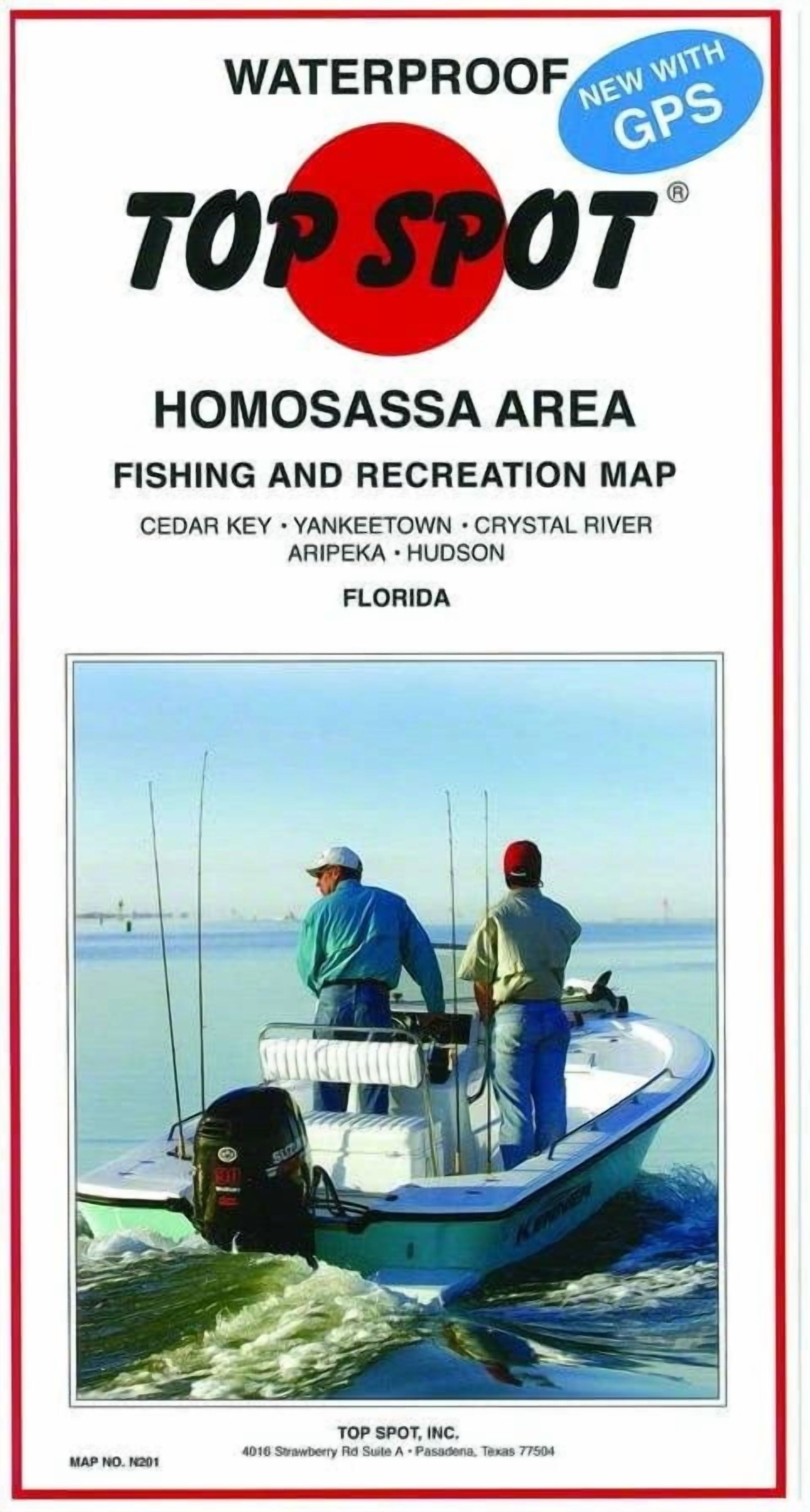 Topspot Fishing Map for Homosassa Area - Walmart.com