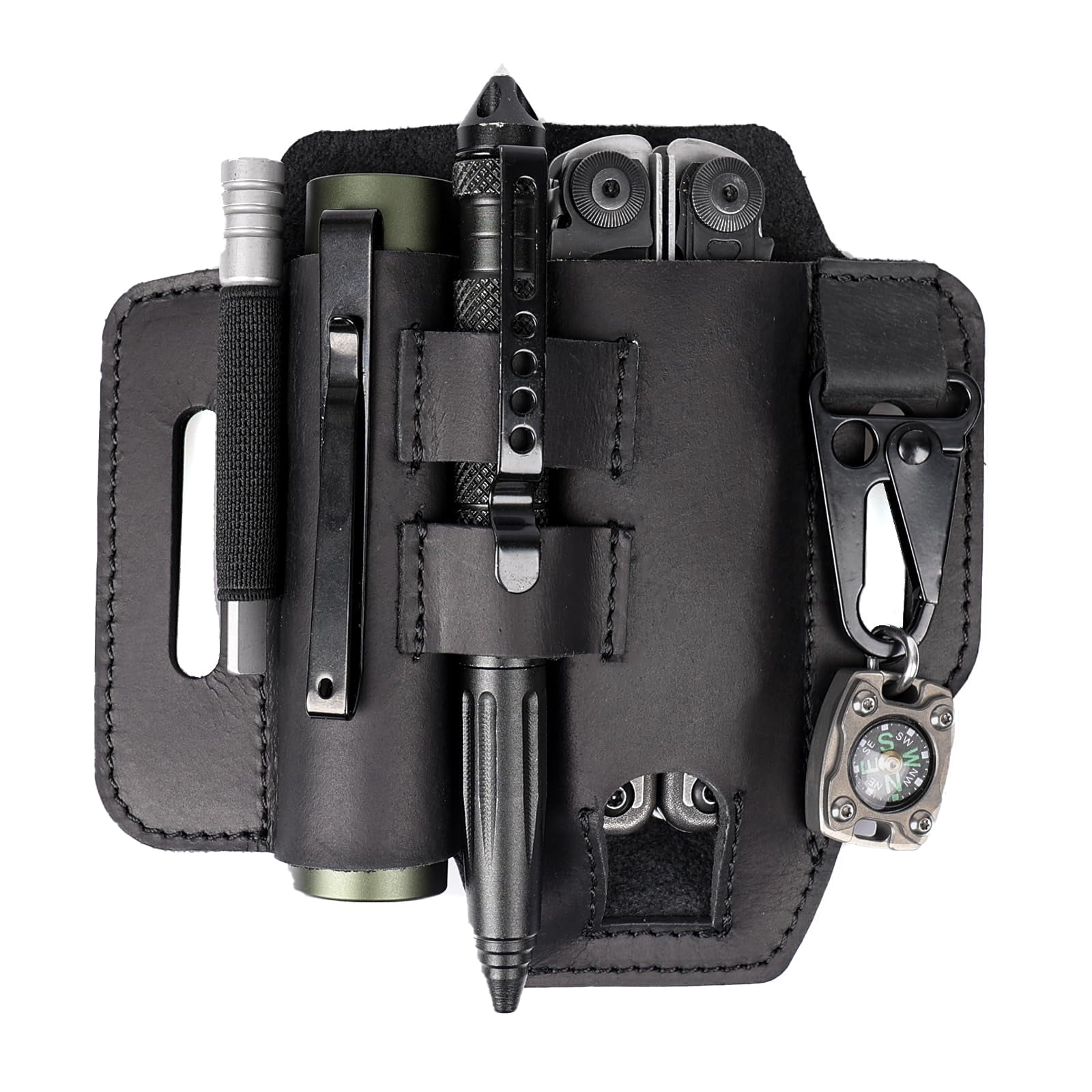 Topstache Multitool Sheath for Belt - EDC Belt Organizer - Leather ...