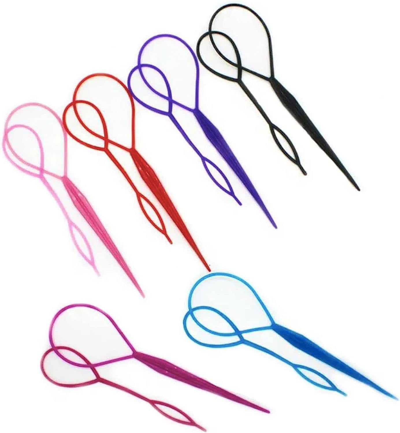 Topsy Tail Hair Tool 12Pcs Hair Braid Accessories Ponytail Styling ...