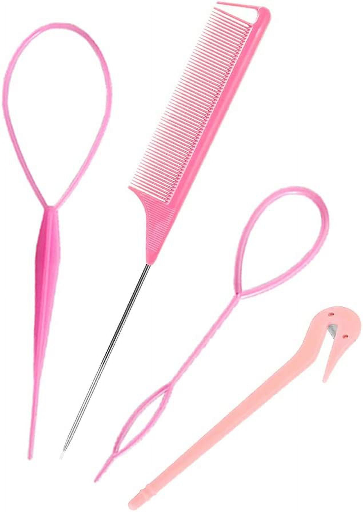 Topsy Tail Hair Tools, 4pcs Hair Styling Tools for Girls, 2pcs French ...