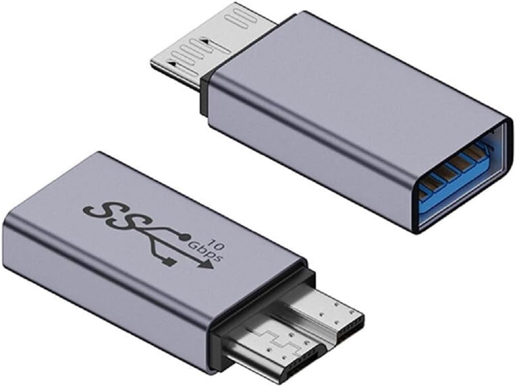 Toptekits 2-Pack Micro-B Android Male to USB Female Converter Connector ...