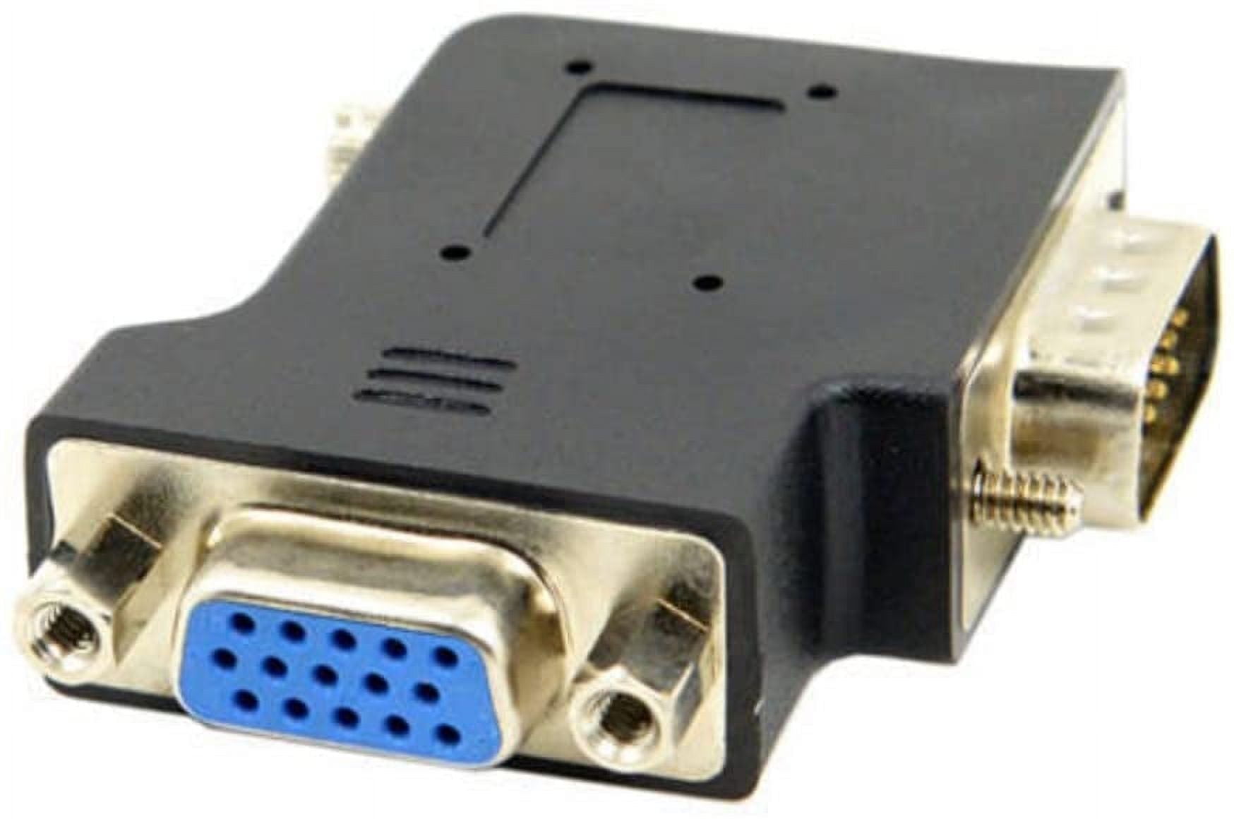 Toptekits 2-Pack Vertical Flat Left Angled 90 Degree VGA SVGA Male to ...