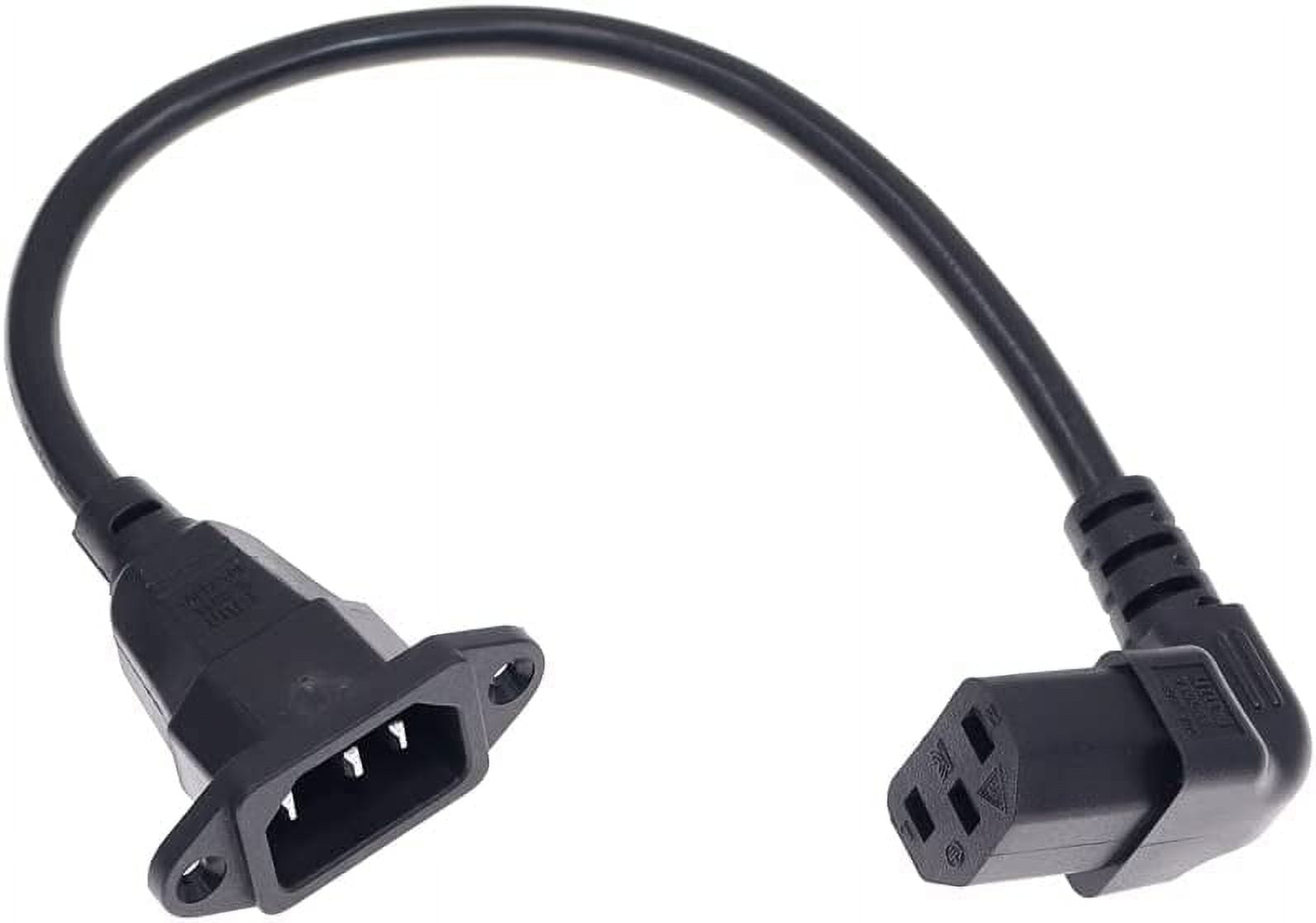 Toptekits 90-Degree Down Angled C13 to C14 with mounting Holes ...