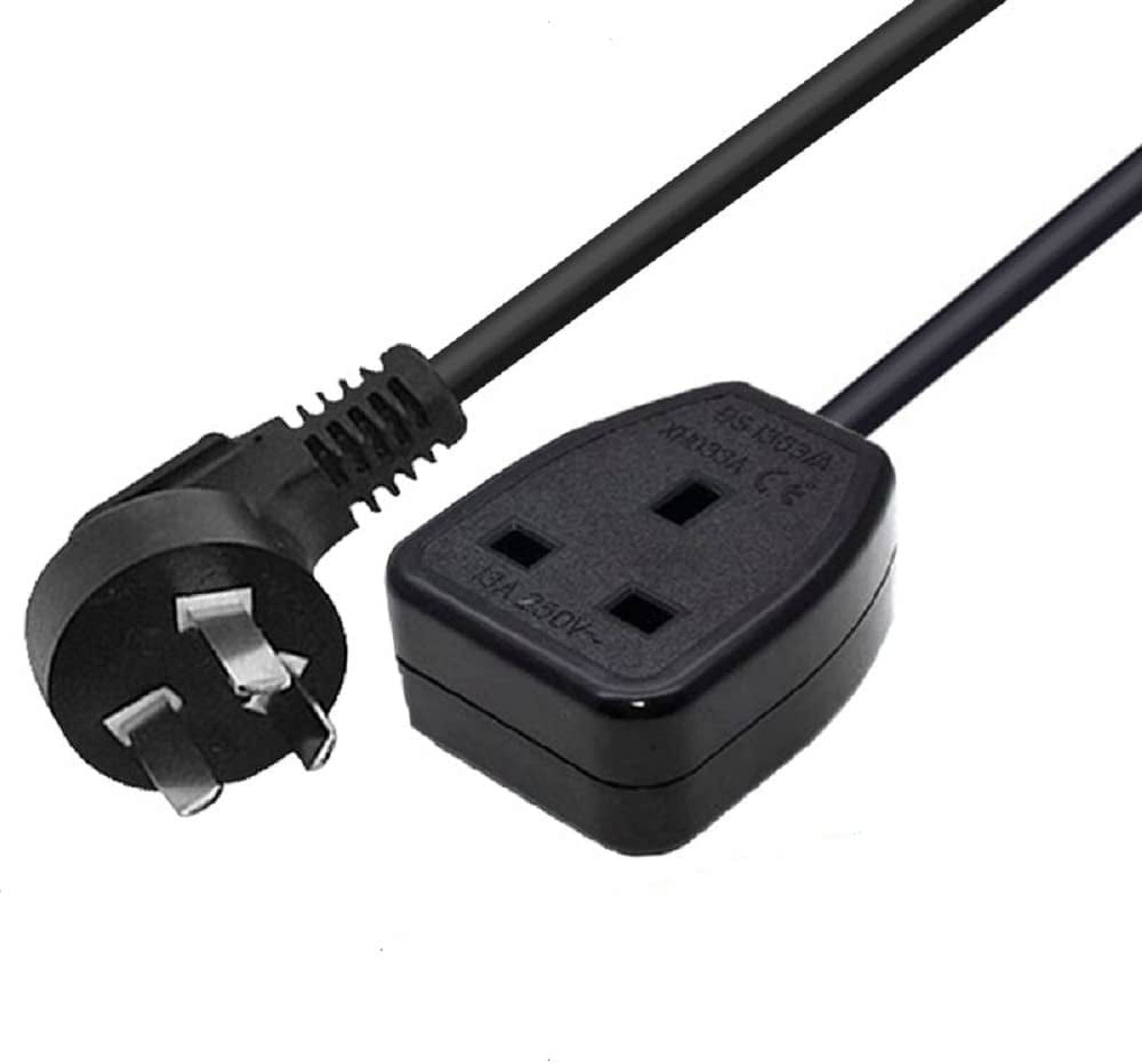 Toptekits AU Australia 3 Pin Male to UK British Standard Female Socket ...