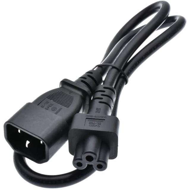 Toptekits C14 to C5 Power Cable,IEC 320 C14 Male to C5 Female Adapter ...