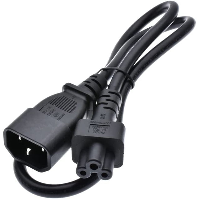 Toptekits C14 to C5 Power Plug Cable,IEC 320 C14 Male to C5 Female ...