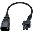 Toptekits C14 to C5 Power Plug Cable,IEC 320 C14 Male to C5 Female Adapter Cable,Universal Power ...