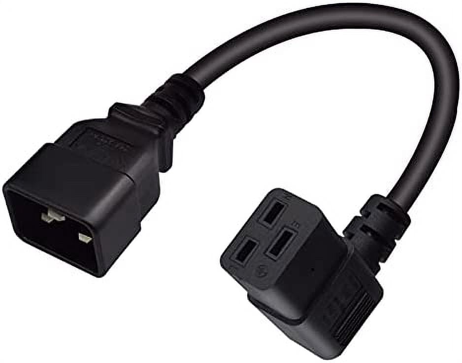Toptekits C20 to Right Angle C19 Power Cable Cord- 0.6ft/20cm Server ...
