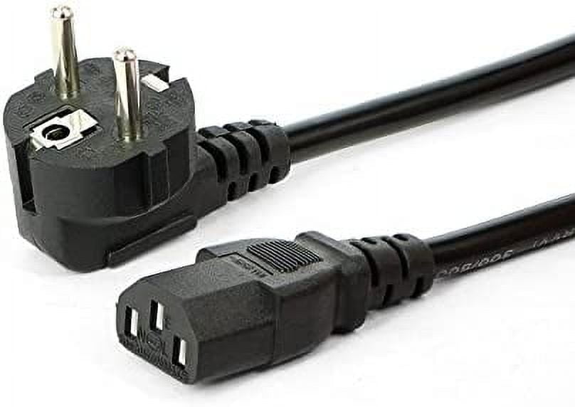 Toptekits EU Europe Schuko to IEC C13 Cable,6ft/1.8m 2-Prong European ...