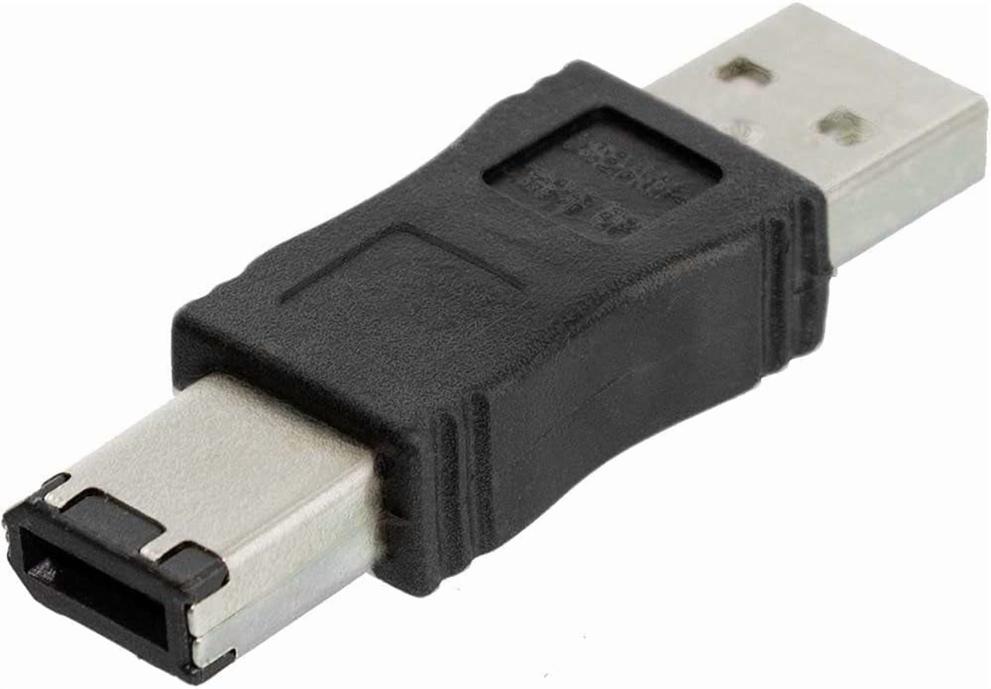 Toptekits Firewire IEEE 1394 6 Pin Male to USB A Male Convertor Jack M ...