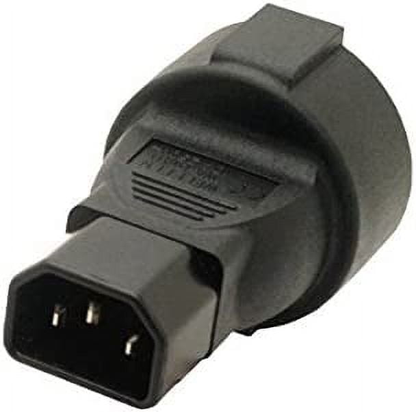 Toptekits IEC 320 C14 Male to Europe Schuko Female Socket Short Power ...