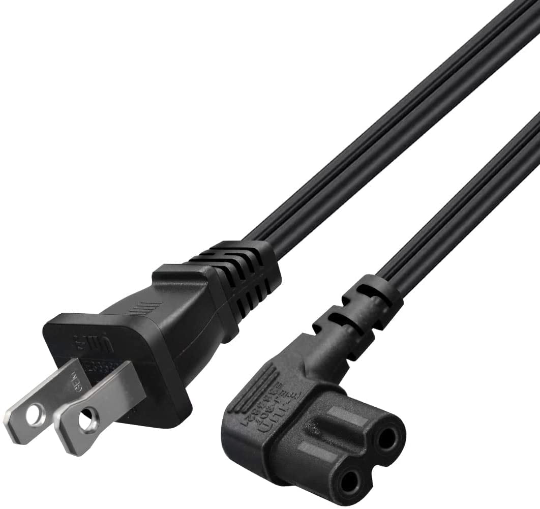 Toptekits Polarized NEMA 1-15P to 90-Degree Angle IEC320 C7 18AWG AC ...