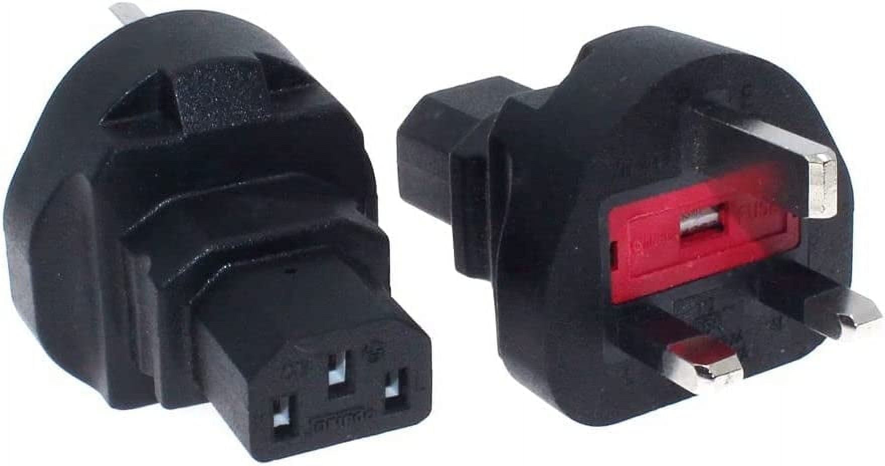 Toptekits UK to C13 Power Adapter,UK 3-Pole Male to IEC 320 C13 AC ...