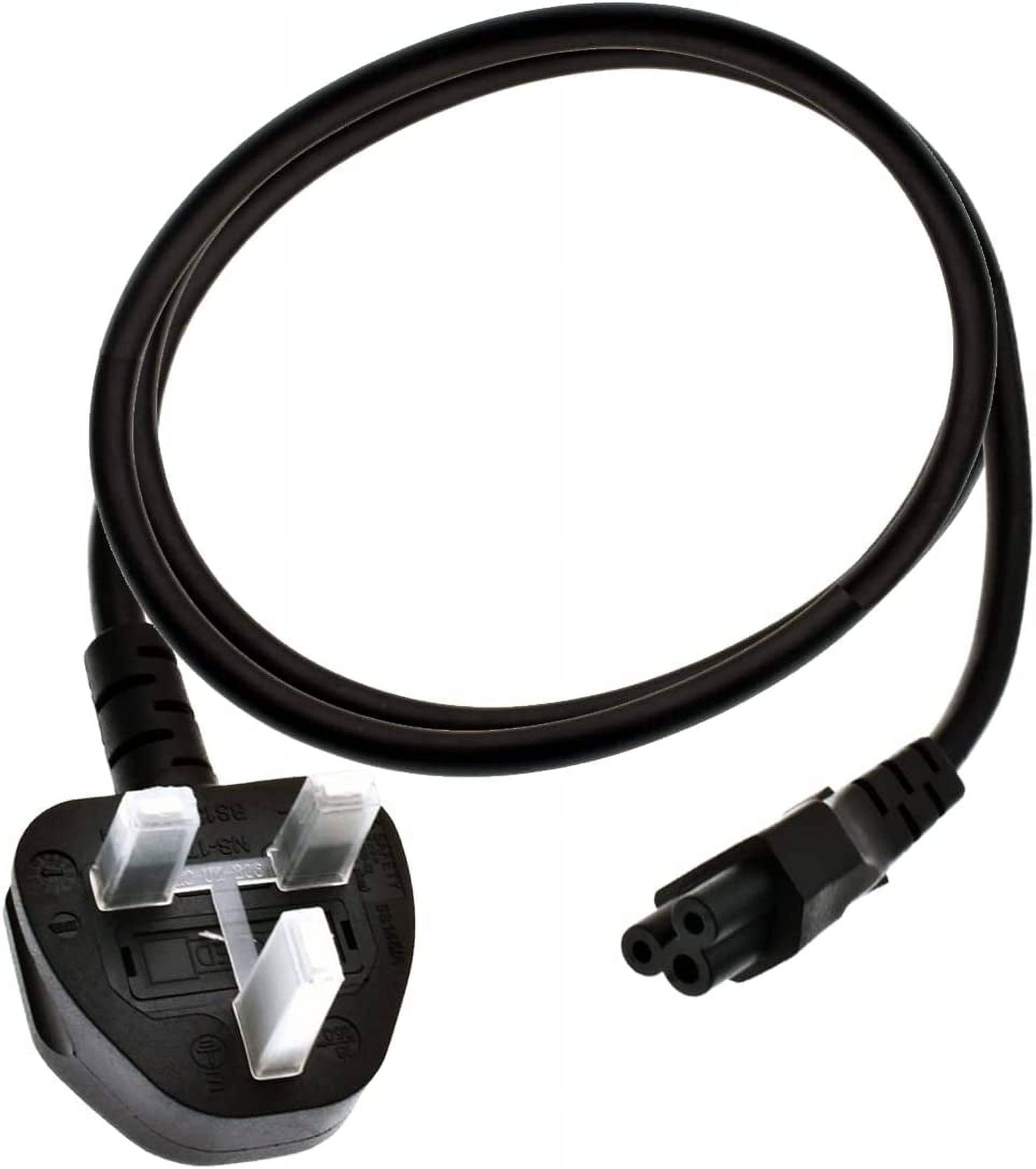 Toptekits UK to C5,UK Plug BS1363 13A 3Pin Male to IEC320 C5 Micky ...