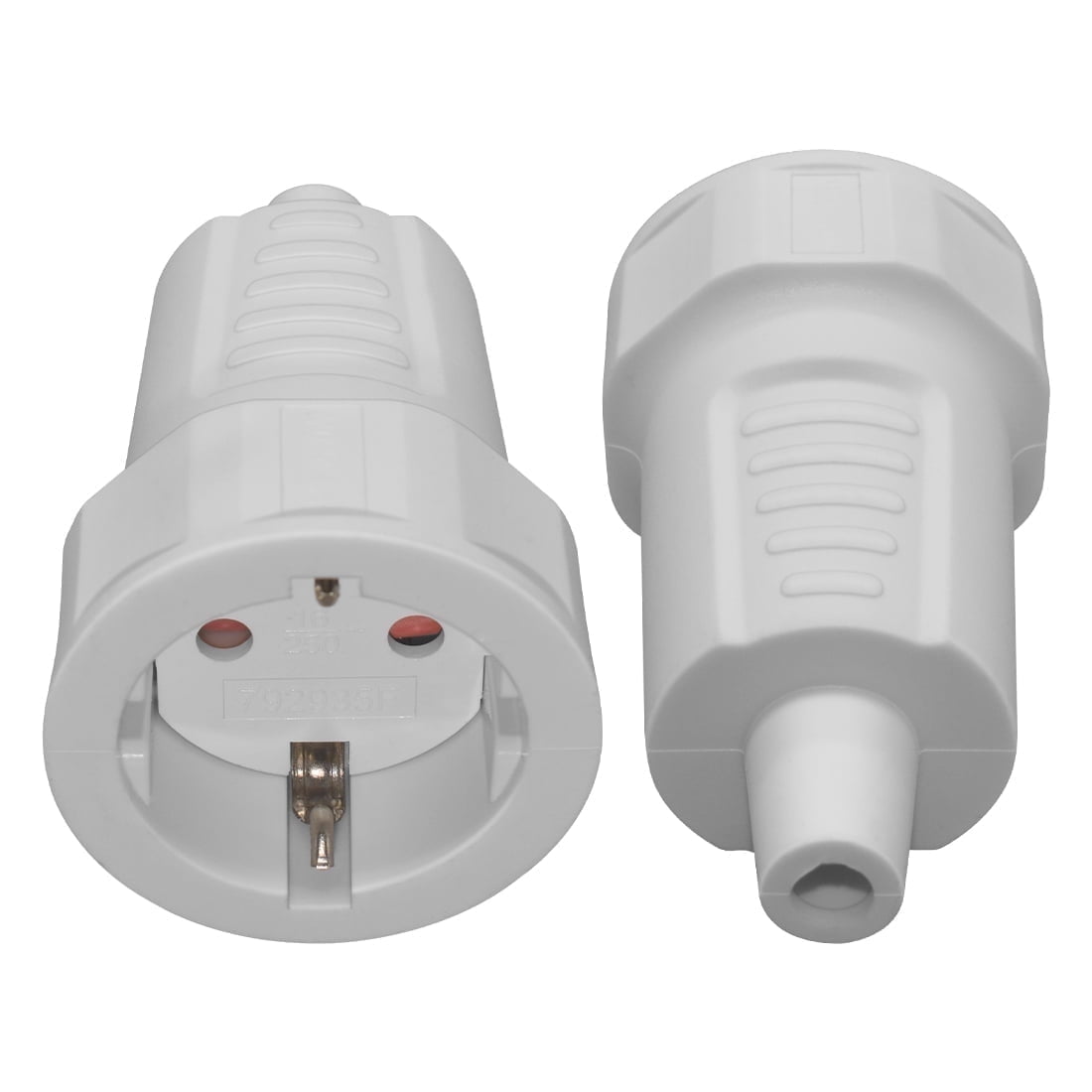 Toptekits White EU Schuko French Korea 4.8mm Pin DIY Rewireable Female ...