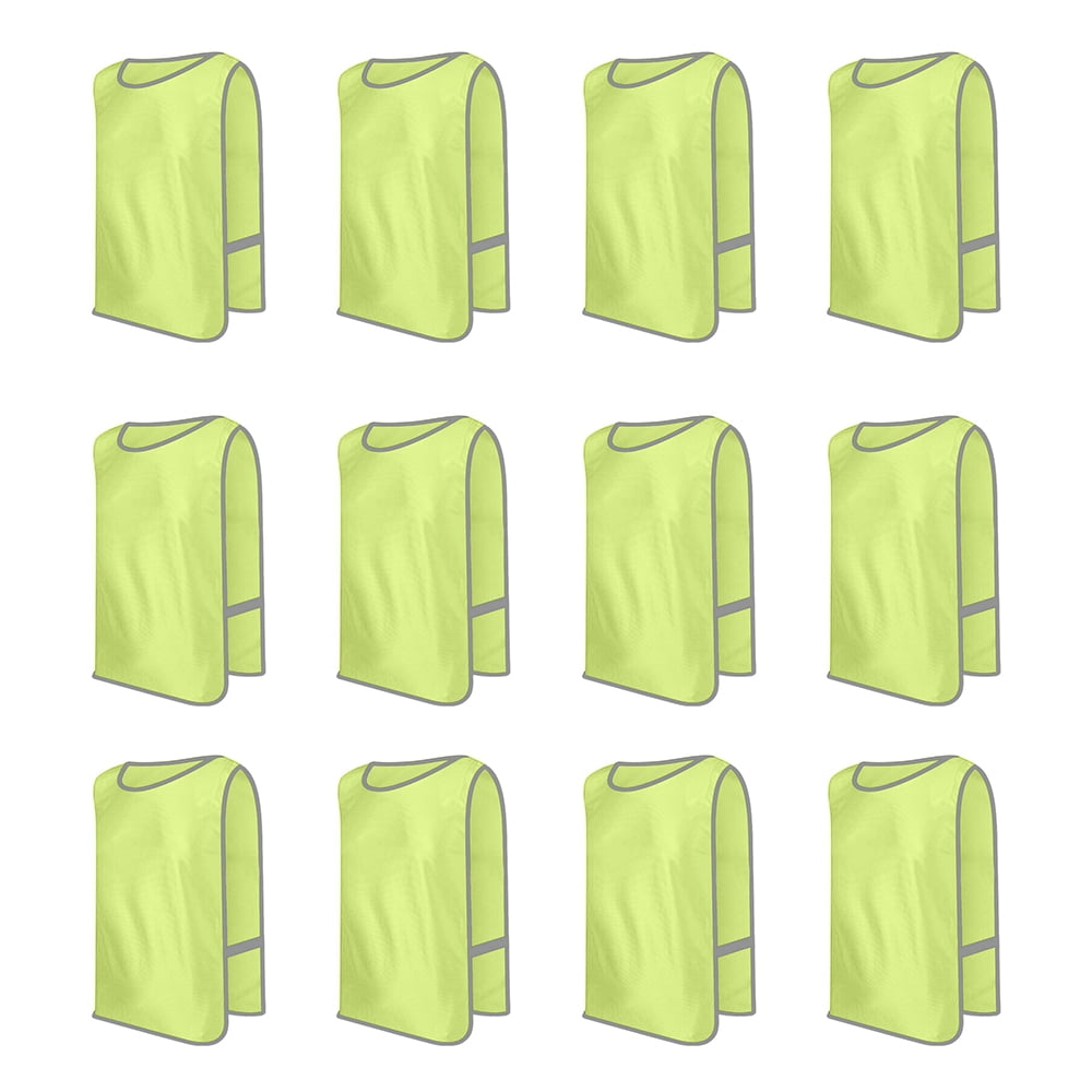 Toptie 12 Packs Reflective Vest Safety High Visibility Vest Reflector ...