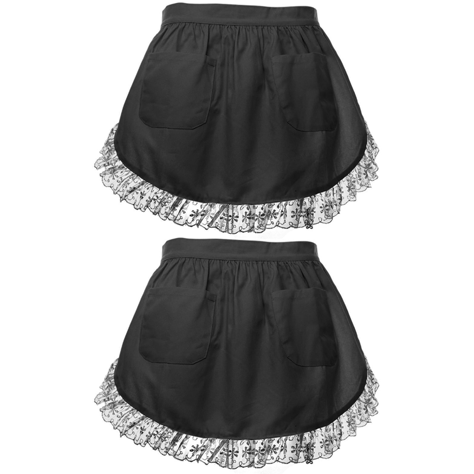 Toptie 2 PCS Waist Aprons with Pockets for Women, Christmas Cotton ...