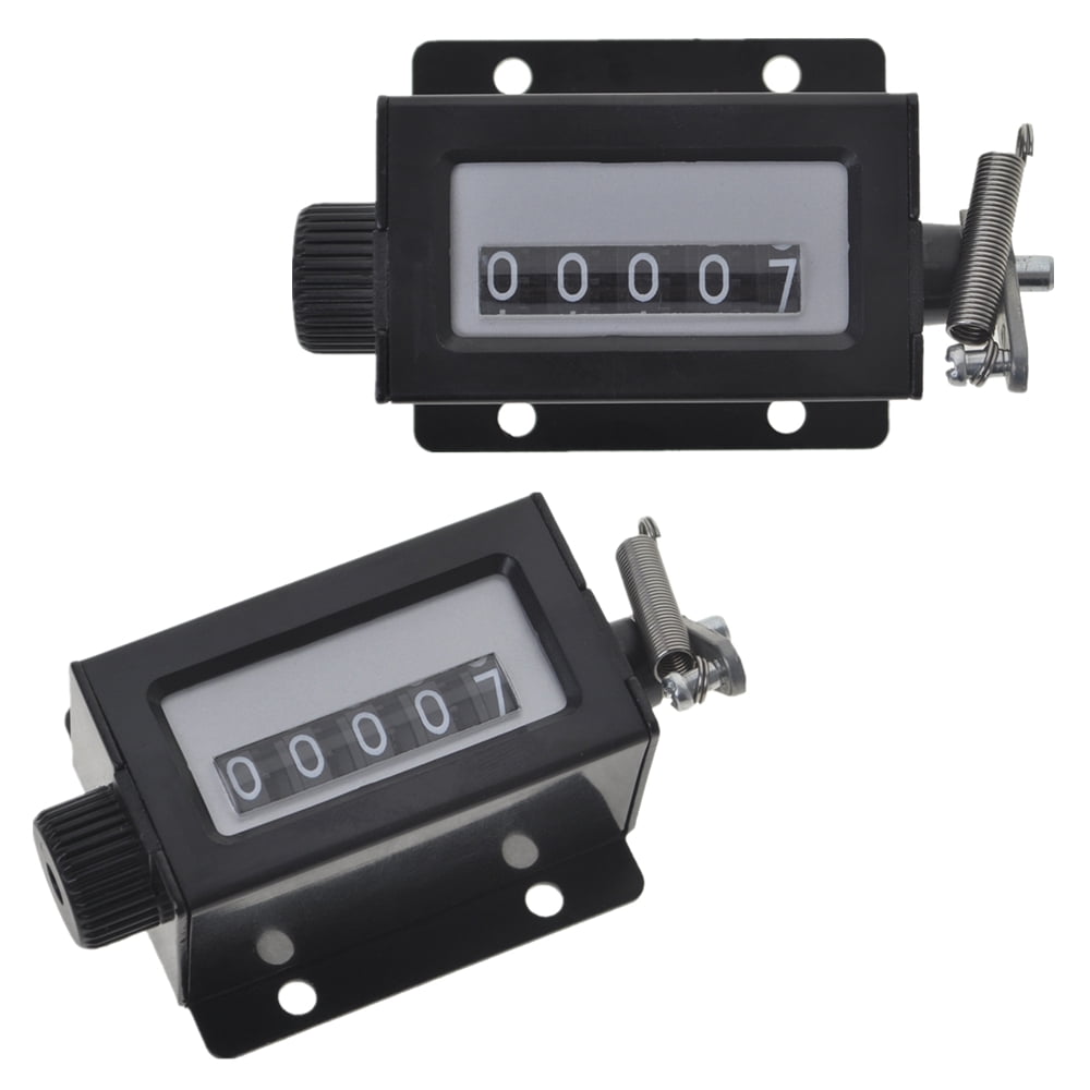 Toptie 2 Pcs 5 Digit Pulling Counters, Mechanical Pulling Stroke ...