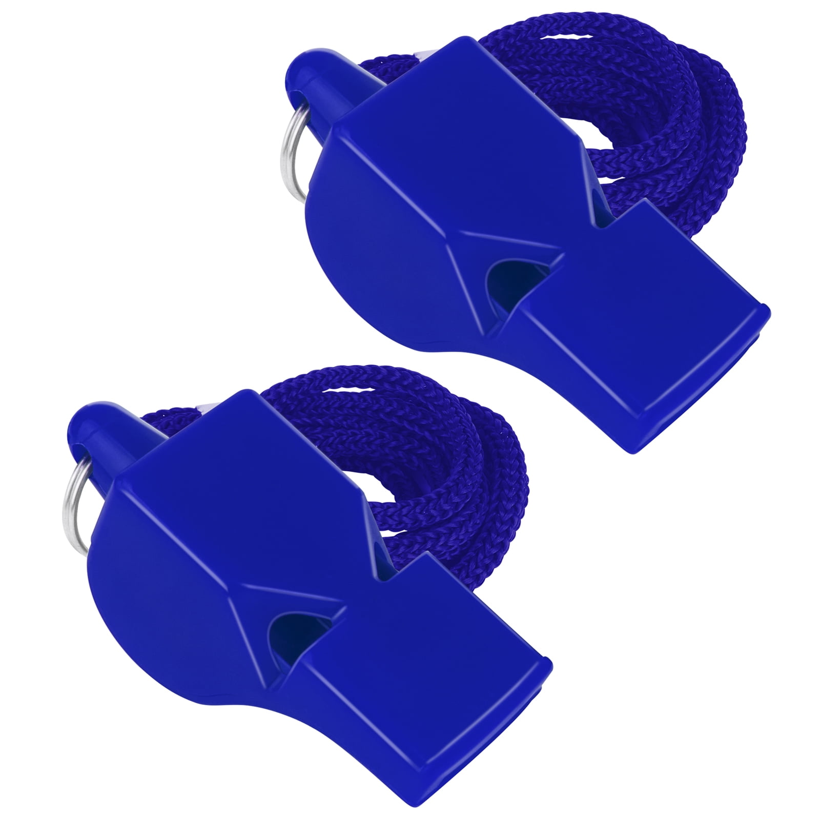 Toptie 2 Pcs Pealess Whistles with Lanyard Emergency Safety Whistles ...