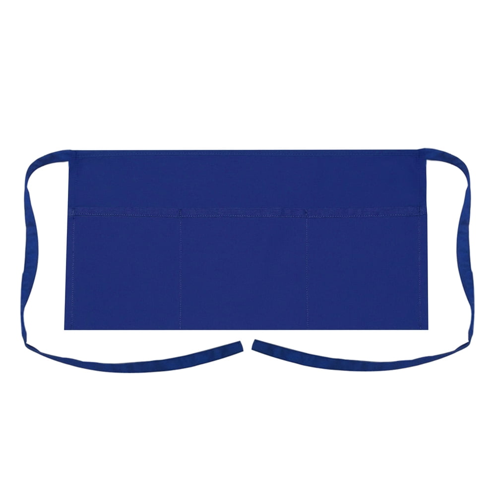 Toptie 3-Pack 3 Pockets Waist Apron, Restaurant Kitchen Half Aprons for ...