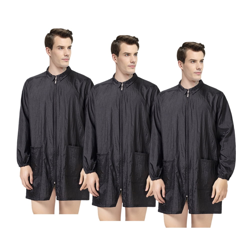 Toptie 3 Pack Long Sleeve Hair Stylist Smock, Pet Grooming Haircut ...