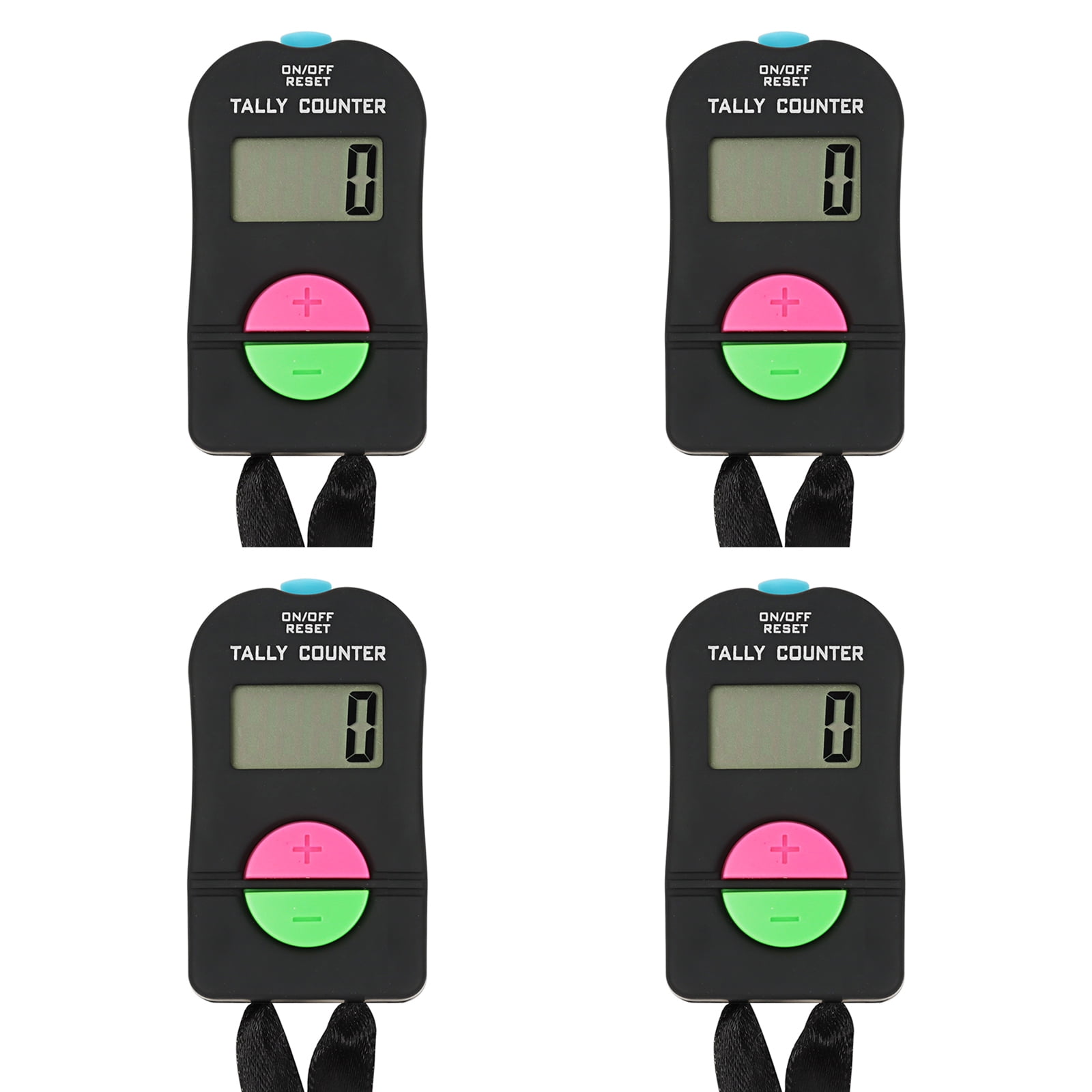 Toptie 4 Pcs Electronic Hand Tally Counter Clickers, Add & Subtraction ...