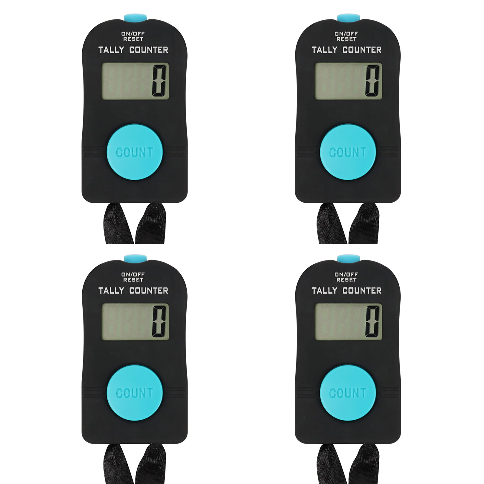 Toptie 4 Pcs Electronic Handheld Tally Clicker Counters, 4-Digital Golf ...