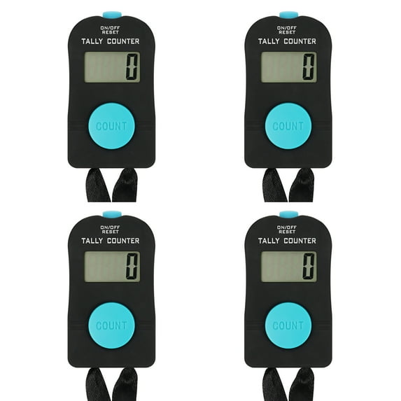 Toptie 4 Pcs Electronic Handheld Tally Clicker Counters, 4-Digital Golf ...