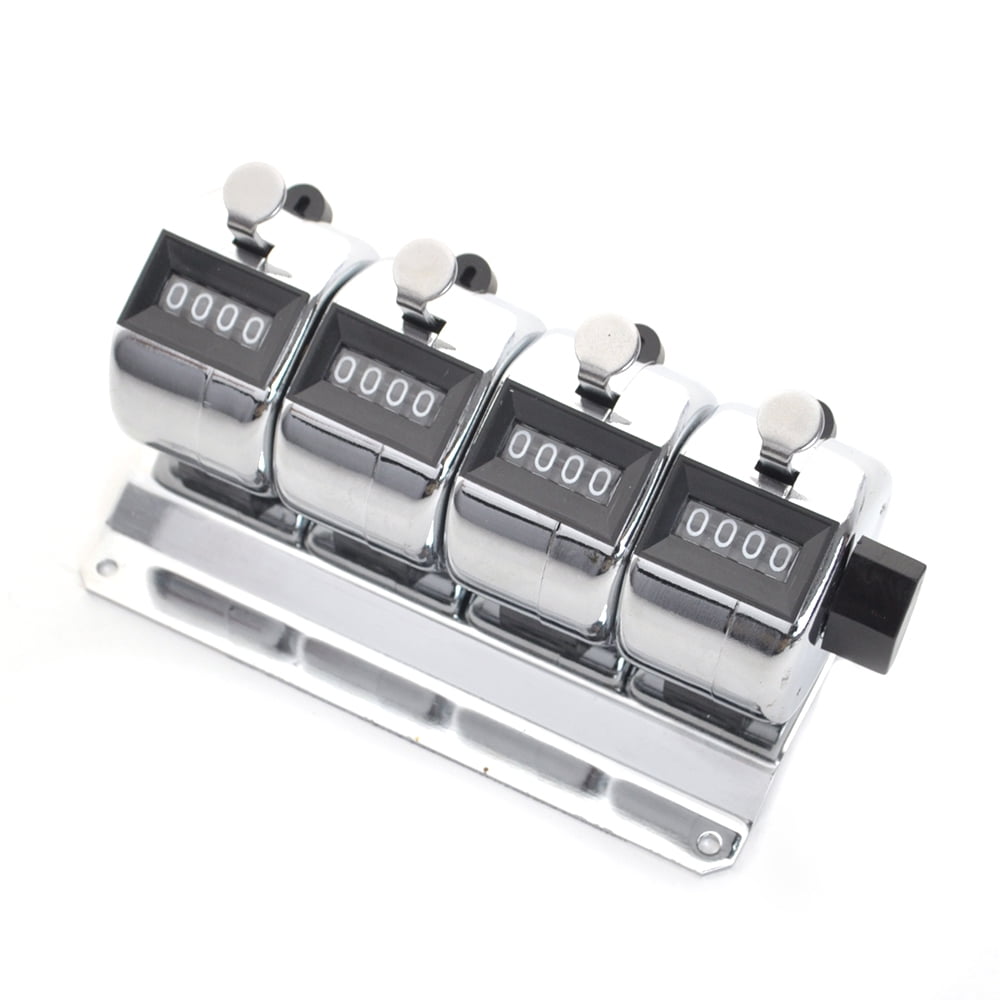 Toptie 4-Unit Desktop Tally Counter, Counter Clicker with Base, for ...